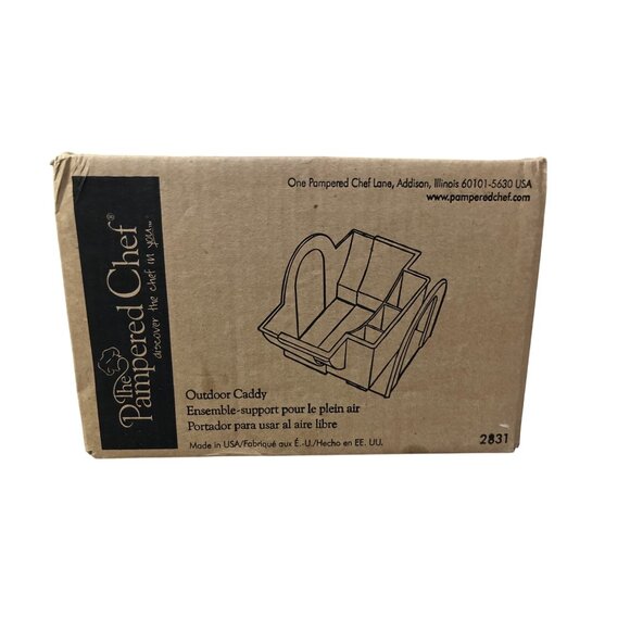 Pampered Chef | Kitchen | Pampered Chef Outdoor Caddy For Paper Plates ...